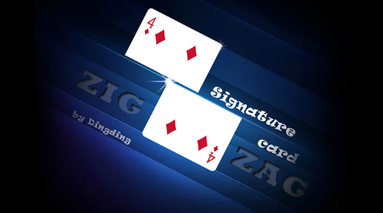 Signature Card Zig Zag by Dingding