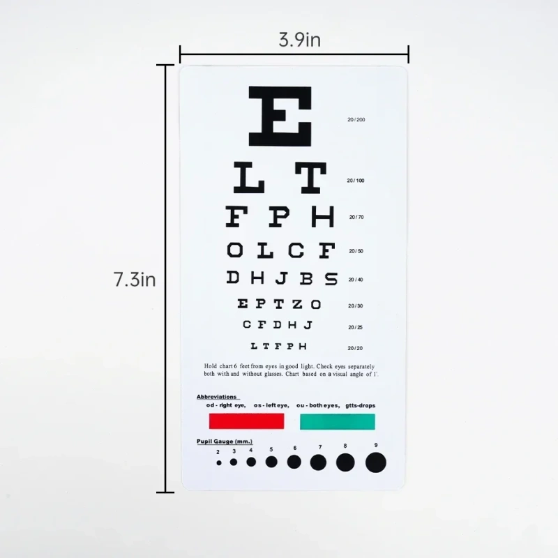 Far Near Vision Standardized Eye Chart,Visual Test