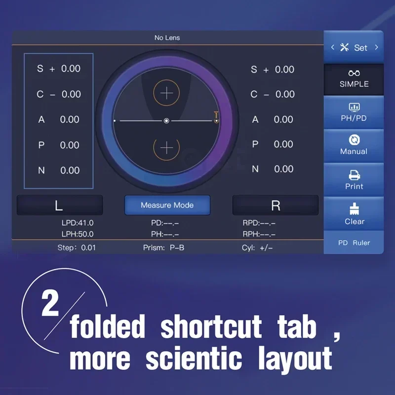 LM300 Smart Optical Lens Measurement Device – Digital Auto Lens Meter ...