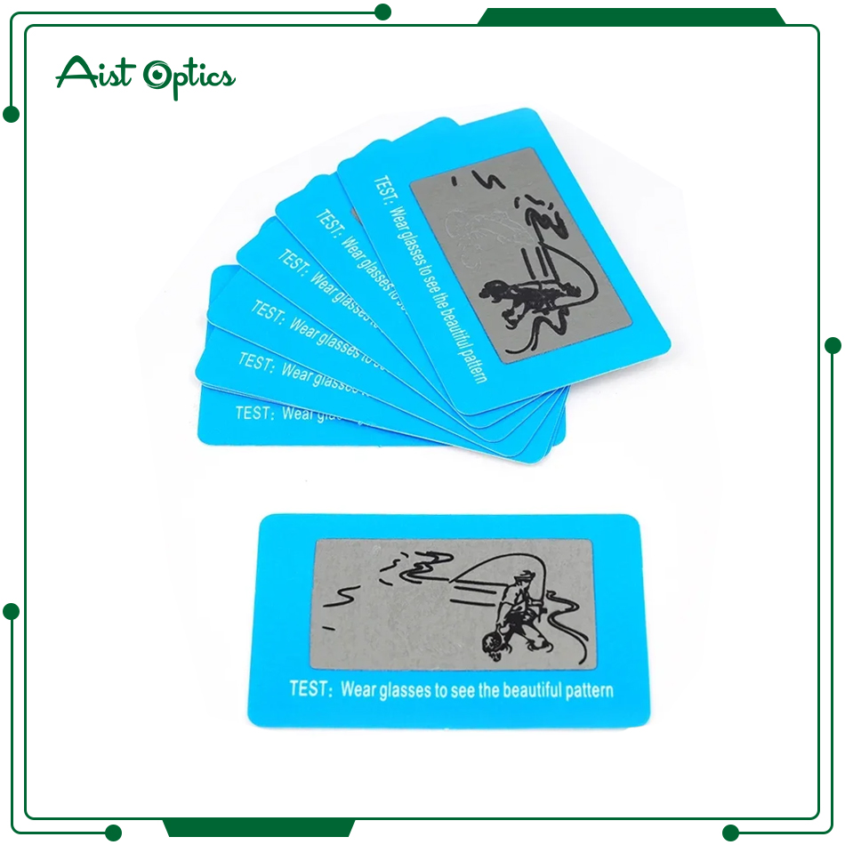 10pcs Blue Light Test Card,Lens Tester