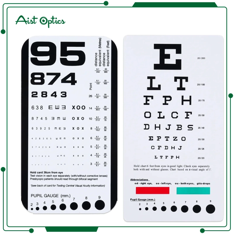 Far Near Vision Standardized Eye Chart,Visual Test