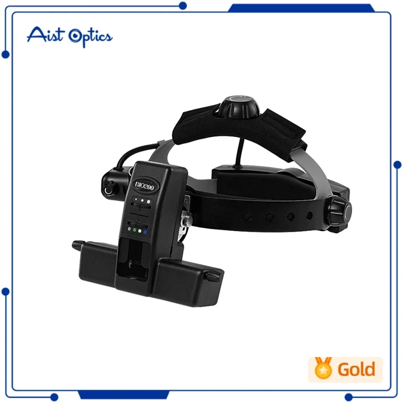 Ophthalmic Equipment Binocular LED Head-Mounted Non-Contact Indirect Ophthalmoscope Retinoscope ...