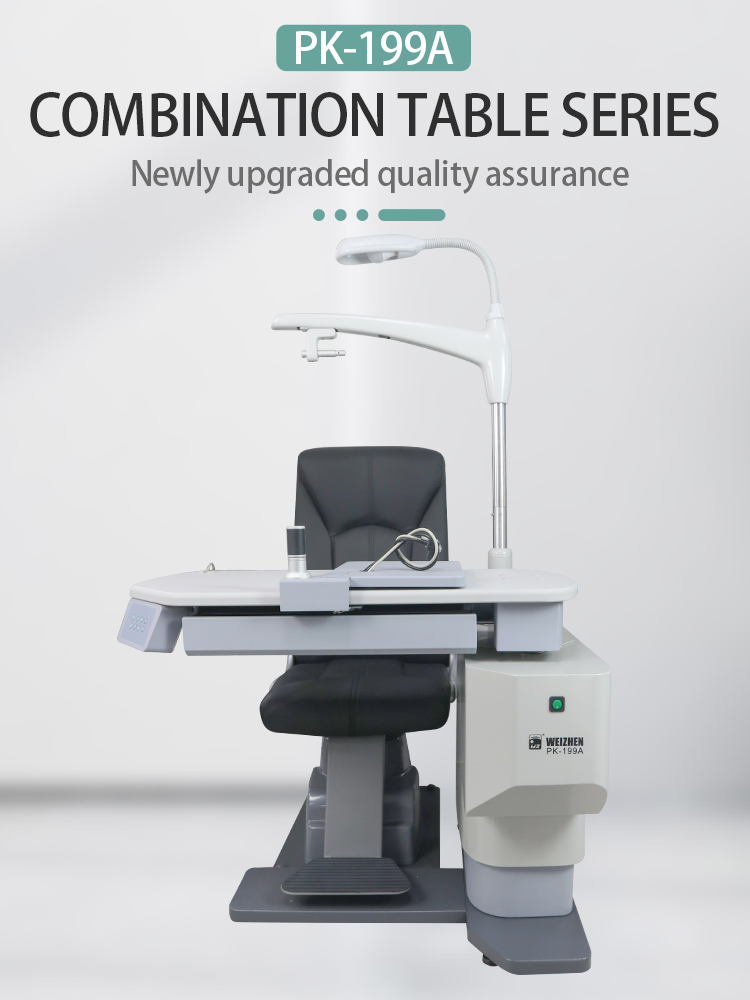 PK-199A Premium Integrated Optometry Electric Table and Chair Set for ...