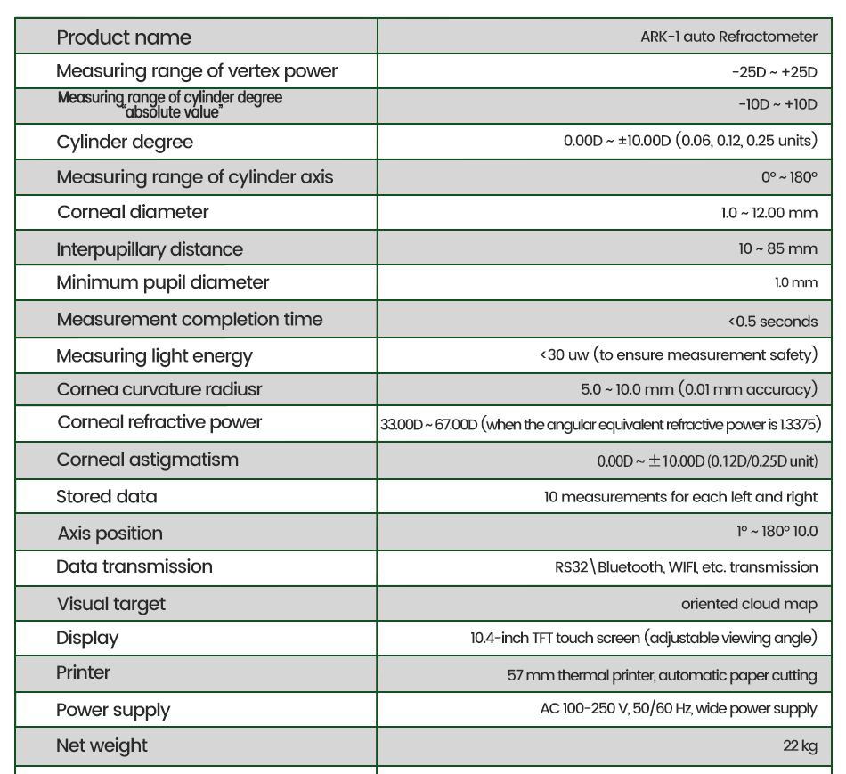ARK-1 Auto Refractometer with Keratometer,Optometry Instruments