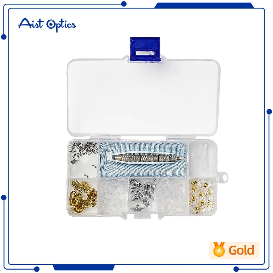 1set Glasses Repair Tool Kit Spectacles Nuts Pads Screwdriver Eyeglass ...