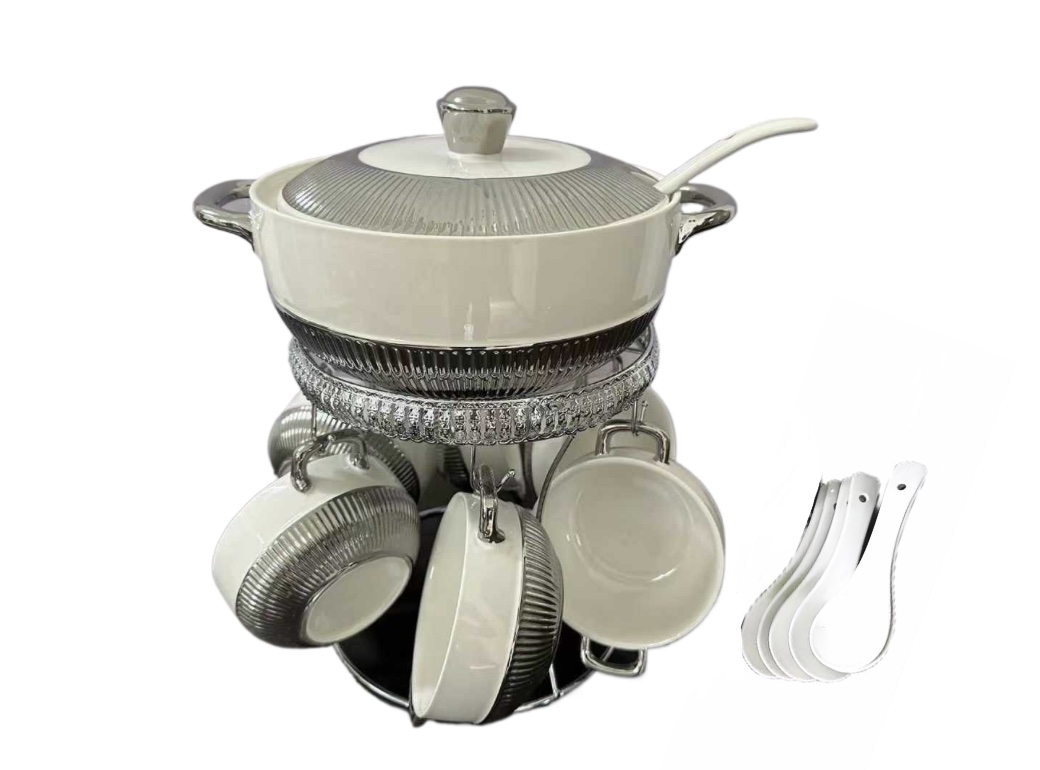 Ceramic Soup Pot Set 15Pcs