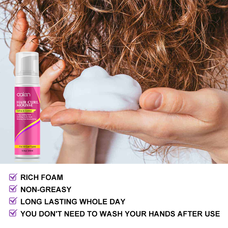 Hair Styling Foam Mousse Moisturizing Frizz-Free Curl Hair Mousse