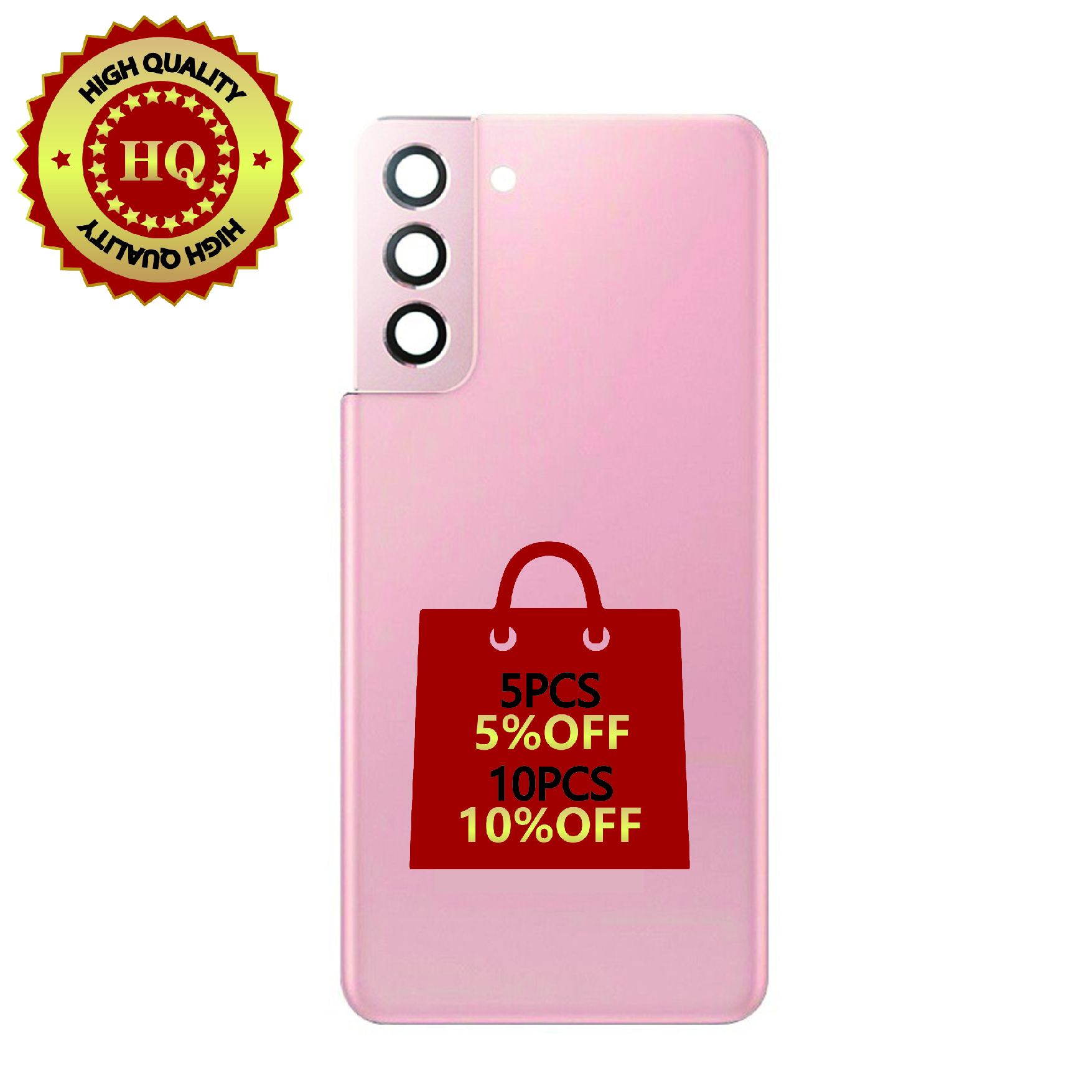 HQ Back Glass Replacement For Samsung Galaxy S21 - Pink