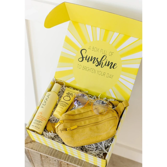 Wholesale Logo Packaging Box Yellow Corrugated Shipping Box Sunscreen ...