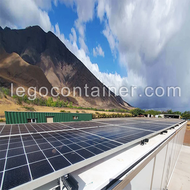20ft/40ft expandable container house with solar energy