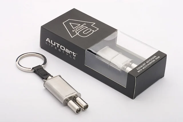 40603 EXHAUST KEYCHAIN WITH MULTI-PURPOSE PENS