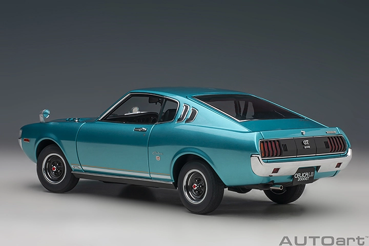 78767 1/18 TOYOTA CELICA LIFTBACK 2000GT (RA25) 1973 (TURQUOISE BLUE ...