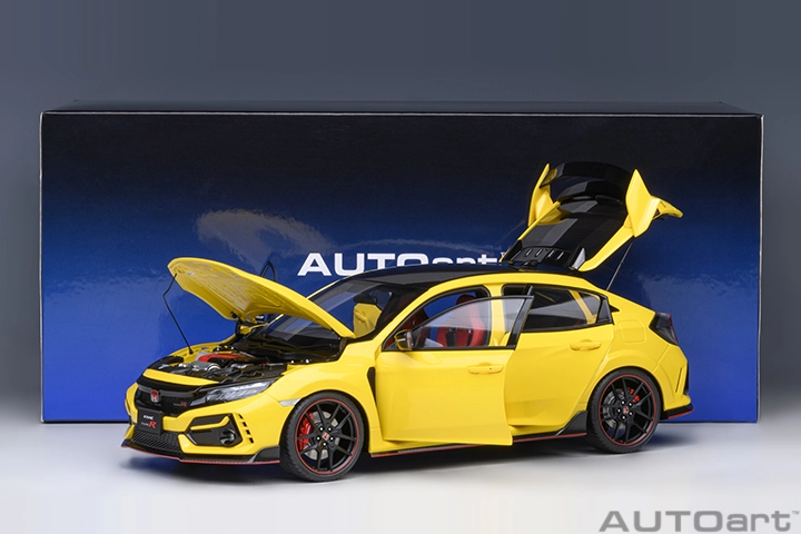 73225 1/18 HONDA CIVIC TYPE R (FK8) LIMITED EDITION (SUNLIGHT YELLOW)