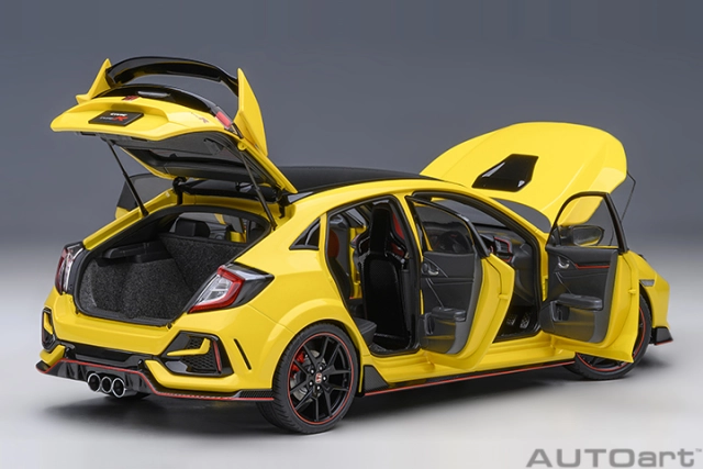 73225 1/18 HONDA CIVIC TYPE R (FK8) LIMITED EDITION (SUNLIGHT YELLOW)