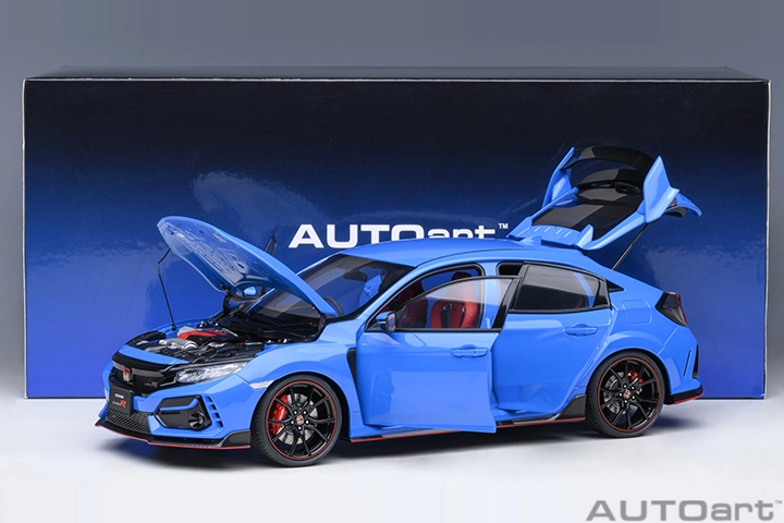 73224 1/18 HONDA CIVIC TYPE R (FK8) 2021 (RACING BLUE PEARL)