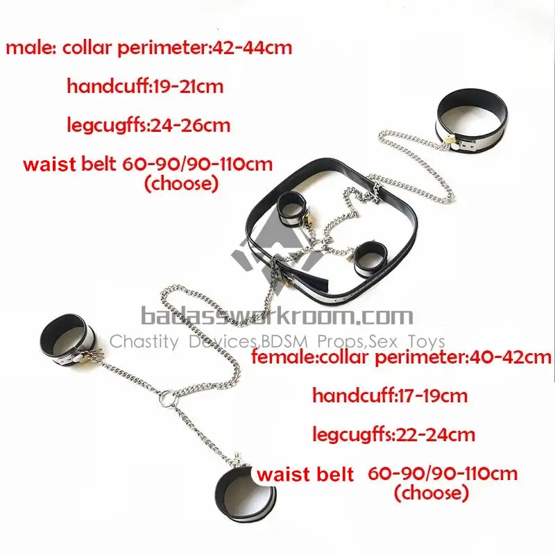 4 In 1 Steel Bondage Kit,