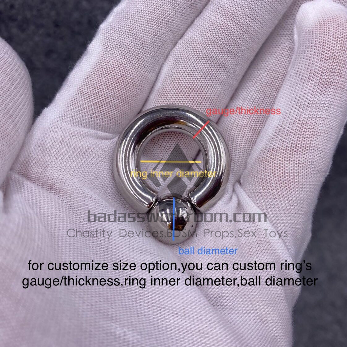 Screw On Captive Bead Ring,PA Jewelry&PA Wand