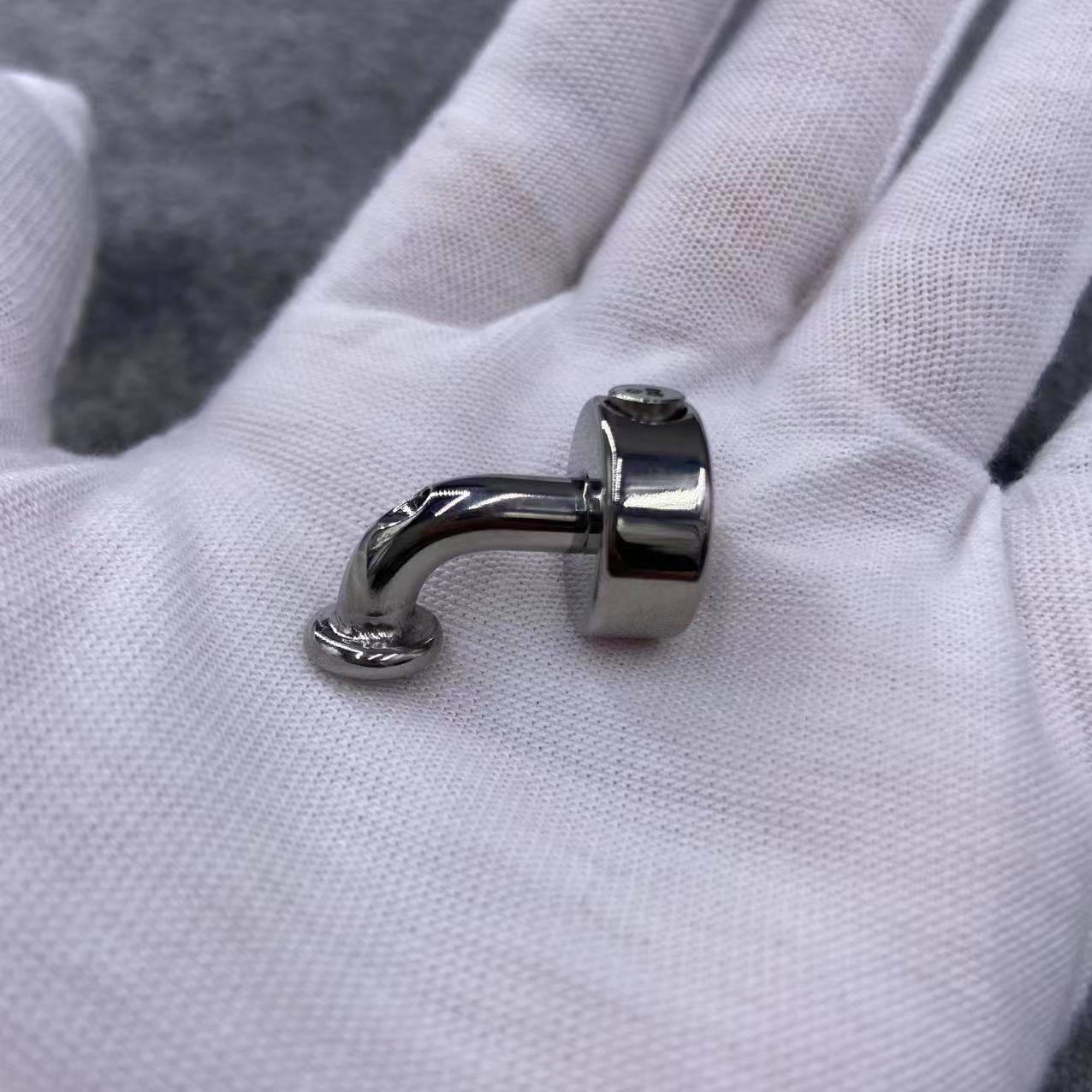 Titanium L Shape PA Wand with Locking Ring