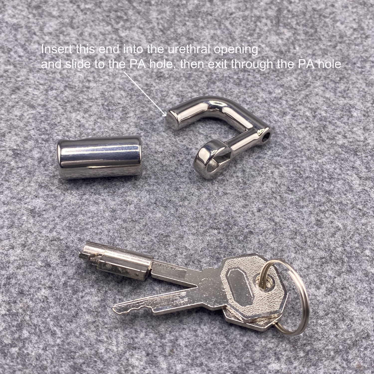 Custom Titanium PA Lock with PeeThrough Hollow Catheter