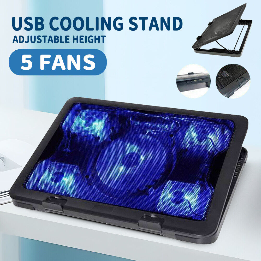Portable Gaming Laptop Cooling Pad USB Ports Computer USB Fan Stand ...