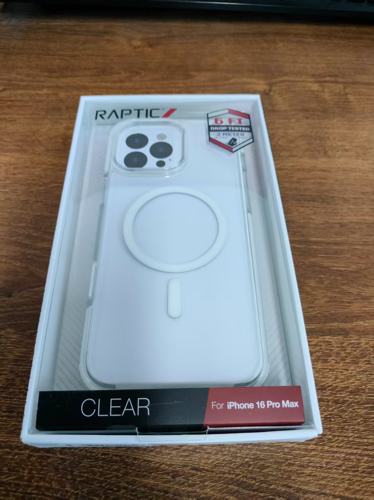 Raptic iPhone 16 Pro Max Clear Magsafe - White