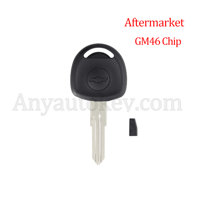 GM46 Chip Chevrolet Transponder Key With Right Blade And Logo
