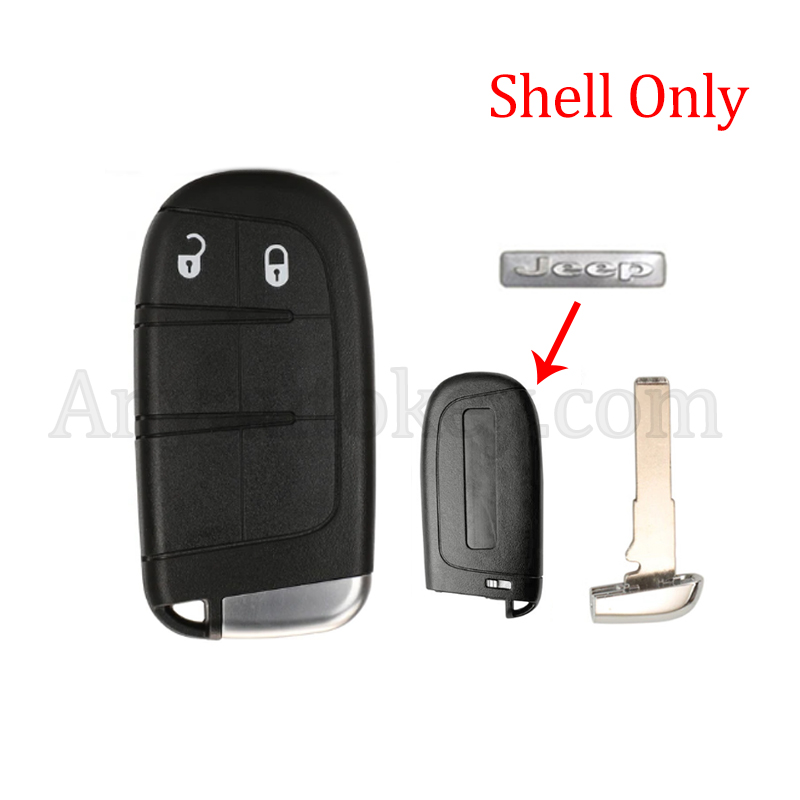 2 Button Jeep Remote Control Key Shell