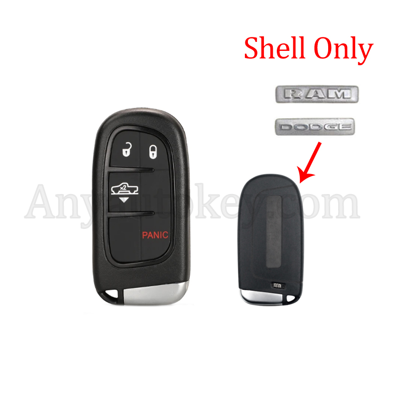 4+1 Button Dodge RAM Remote Key Shell