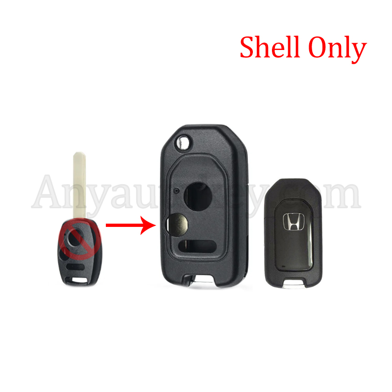 2+1 Button With Blade Honda Modified Remote Control Key Shell