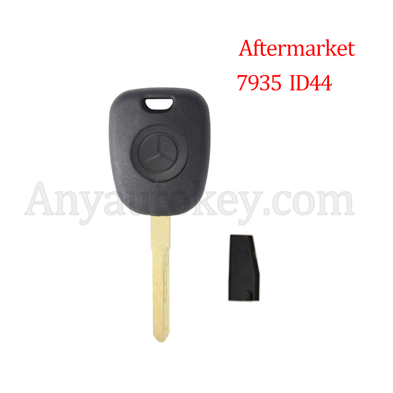 Mercedes Benz Transponder Key With Aftermarket ID44 Chip 7935