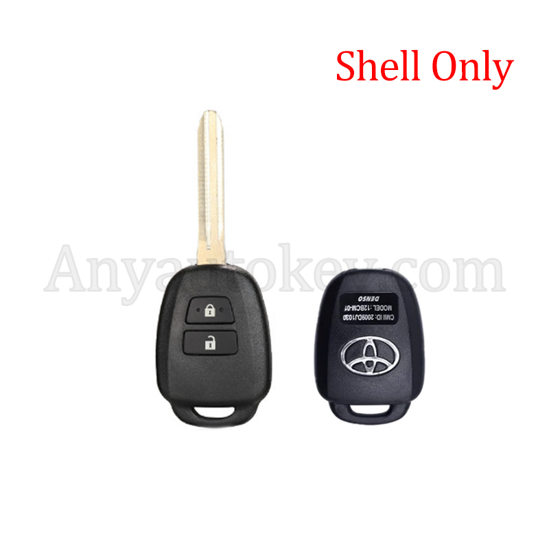 2 Button With Logo Toyota Key Shell Case