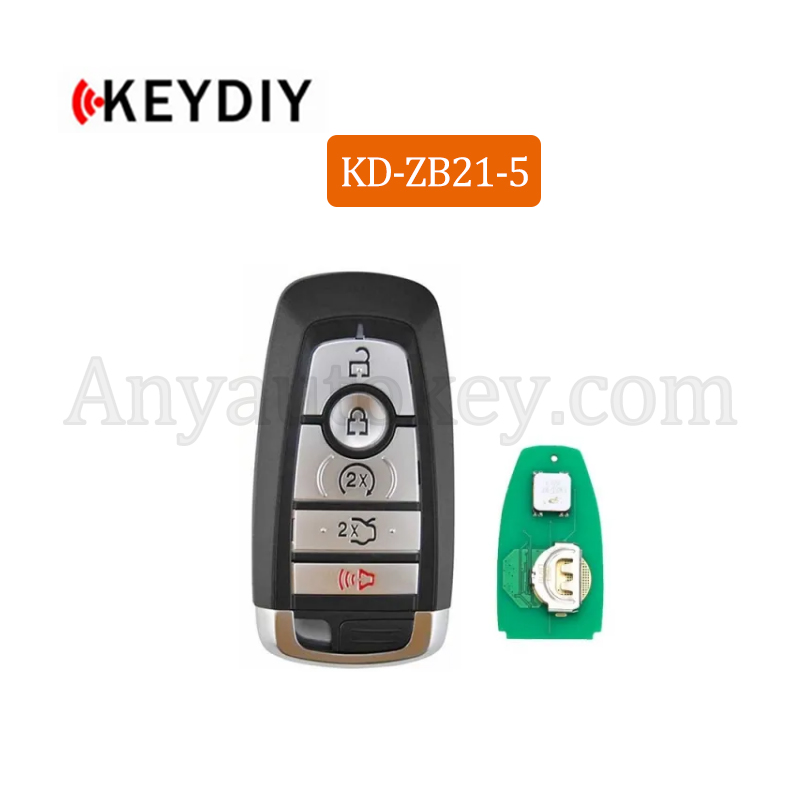 Keydiy ZB21-5 Ford Style 5-Button Universal Smart Key w Proximity Function