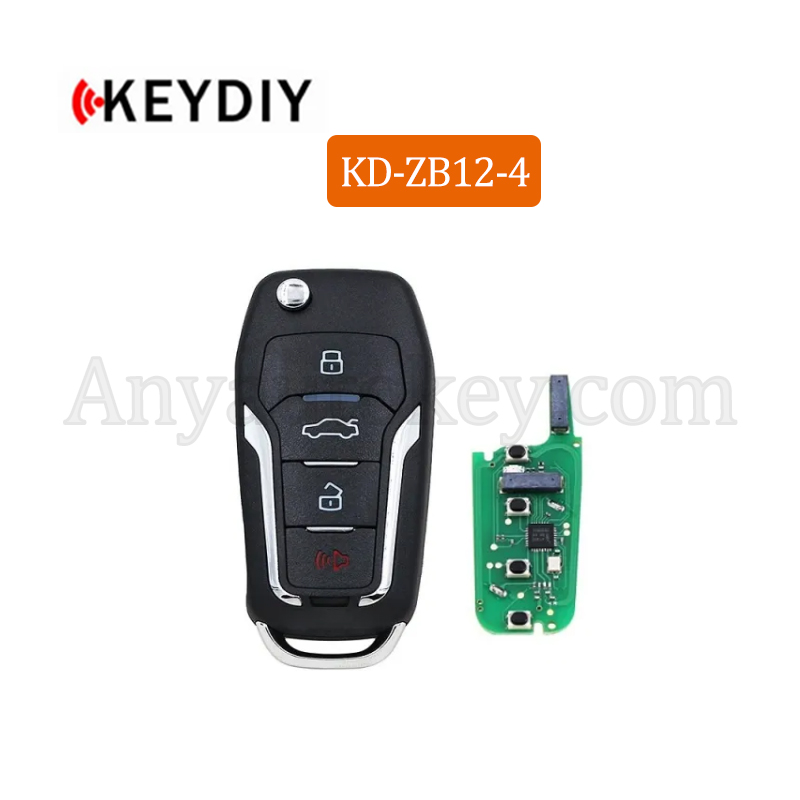 Keydiy ZB12-4 Ford Style 4-Button Universal Smart Key w Proximity Function