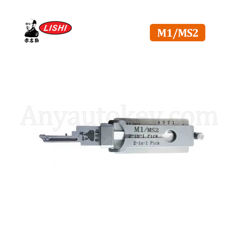 M1 MS2 Master Padlocks Keyway Tool 2-in-1 Pick & Decoder