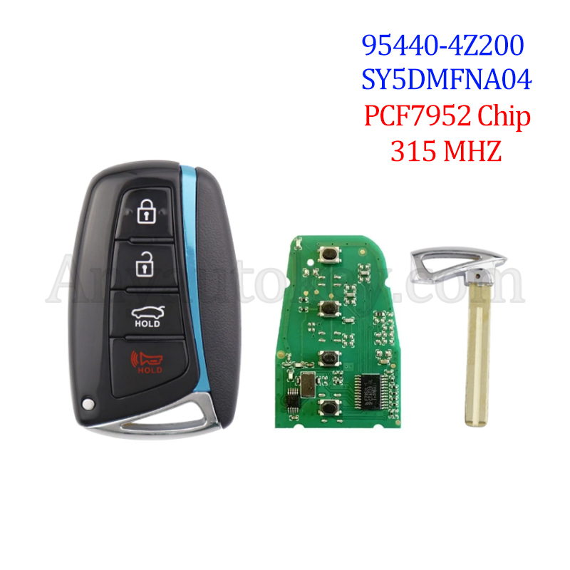 95440-4Z200 SY5DMFNA04 315 Mhz ID46 PCF7952 Chip 2013-2018 Hyundai ...
