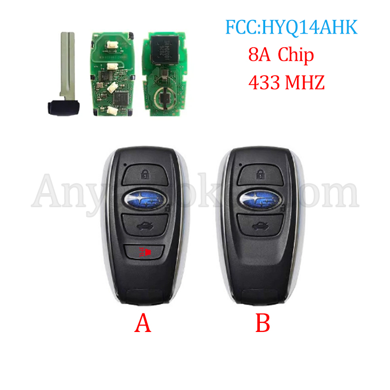 3/4 Button Remote Control Key 231451-7000 8A 433MHz HYQ14AHK Keyless Go ...