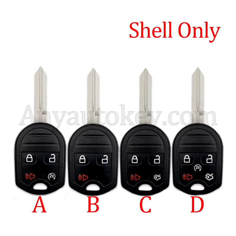 3 / 4 / 5 Button With Logo Ford Remote Key Case For Ford F-150 SVT ...