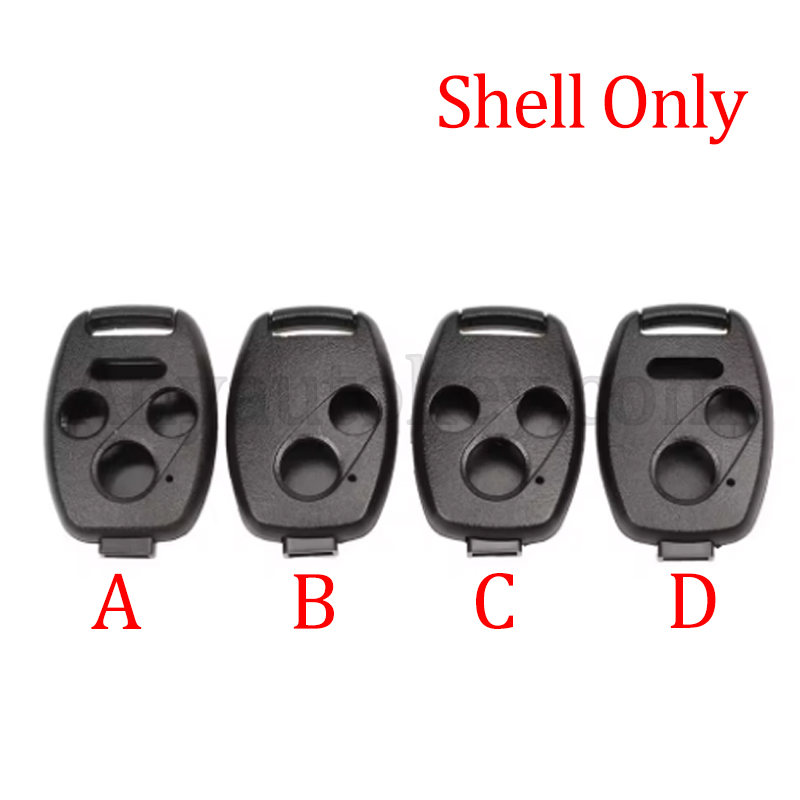 2/3/4 Button with logo NO Blade Honda Remote Key Shell Without Chip Place