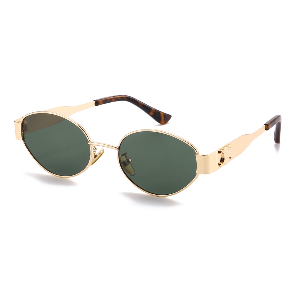 Ladies Beta Titanium Oval Cat Eye Shades for Women Avant Garde Almond ...