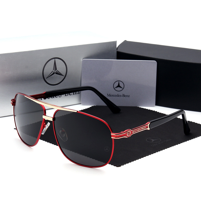 Mercedes Benz Polarized Driving Glasses Oversized Square Shades for Men ...