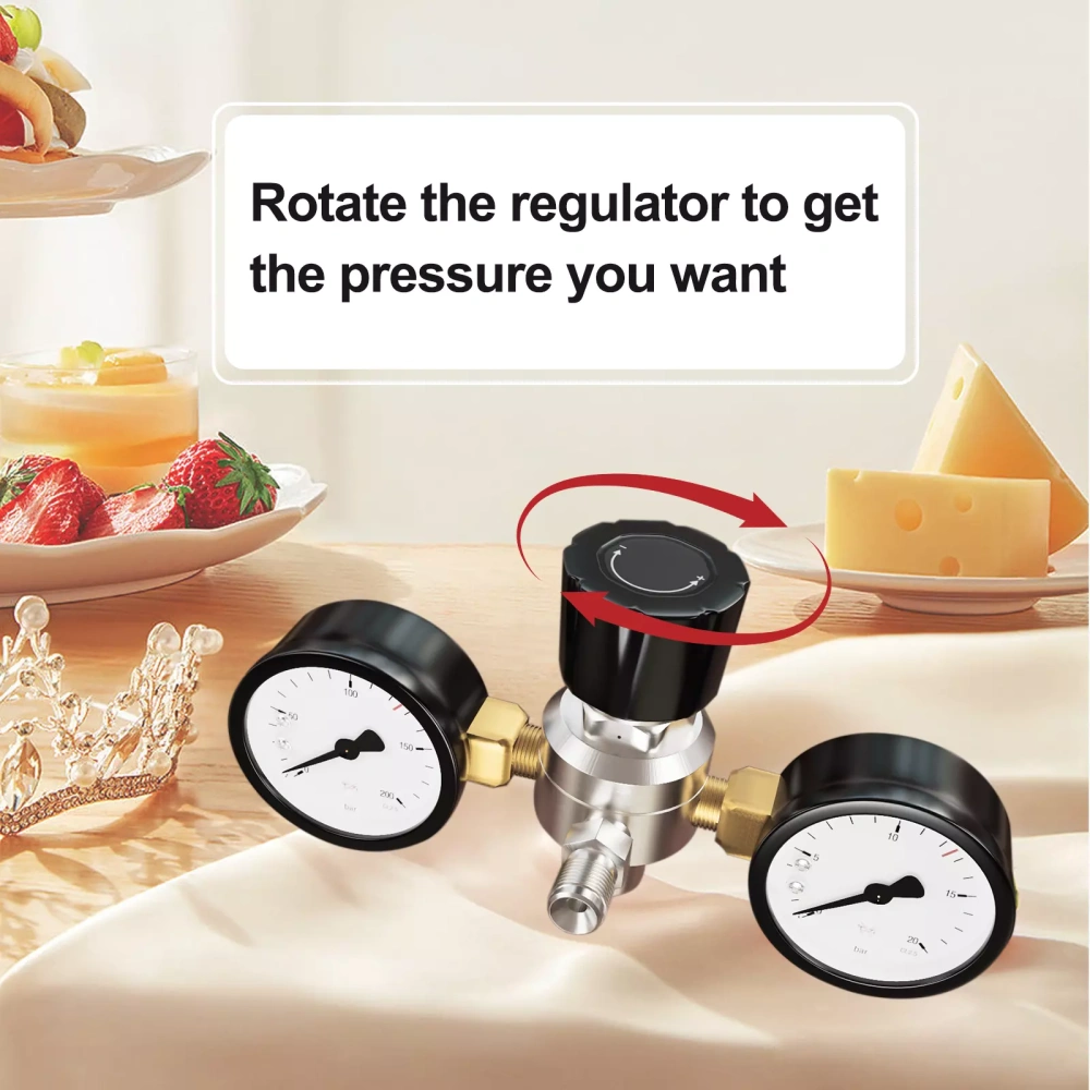 Hotwhip Whipped Cream Nitrous Pressure Regulator Valve with Upgraded ...