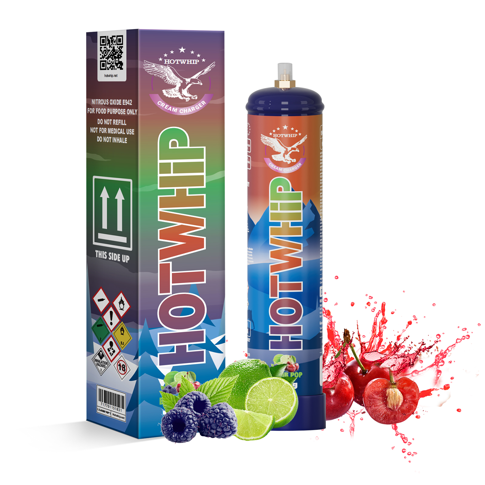 Hotwhip 1.1L/700g Bomb Pop Flavored Whipped Cream Charger - Nitrous ...