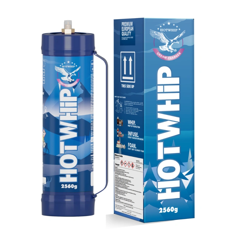 Hotwhip Whipped Nitrous Oxide Cream Chargers, 1.1L/3.3L/4.0L