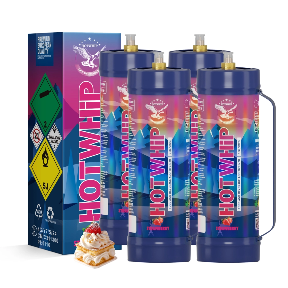 Hotwhip Food Grade 3.3L/2112g N2O Tank for Whipped Cream Chargers ...