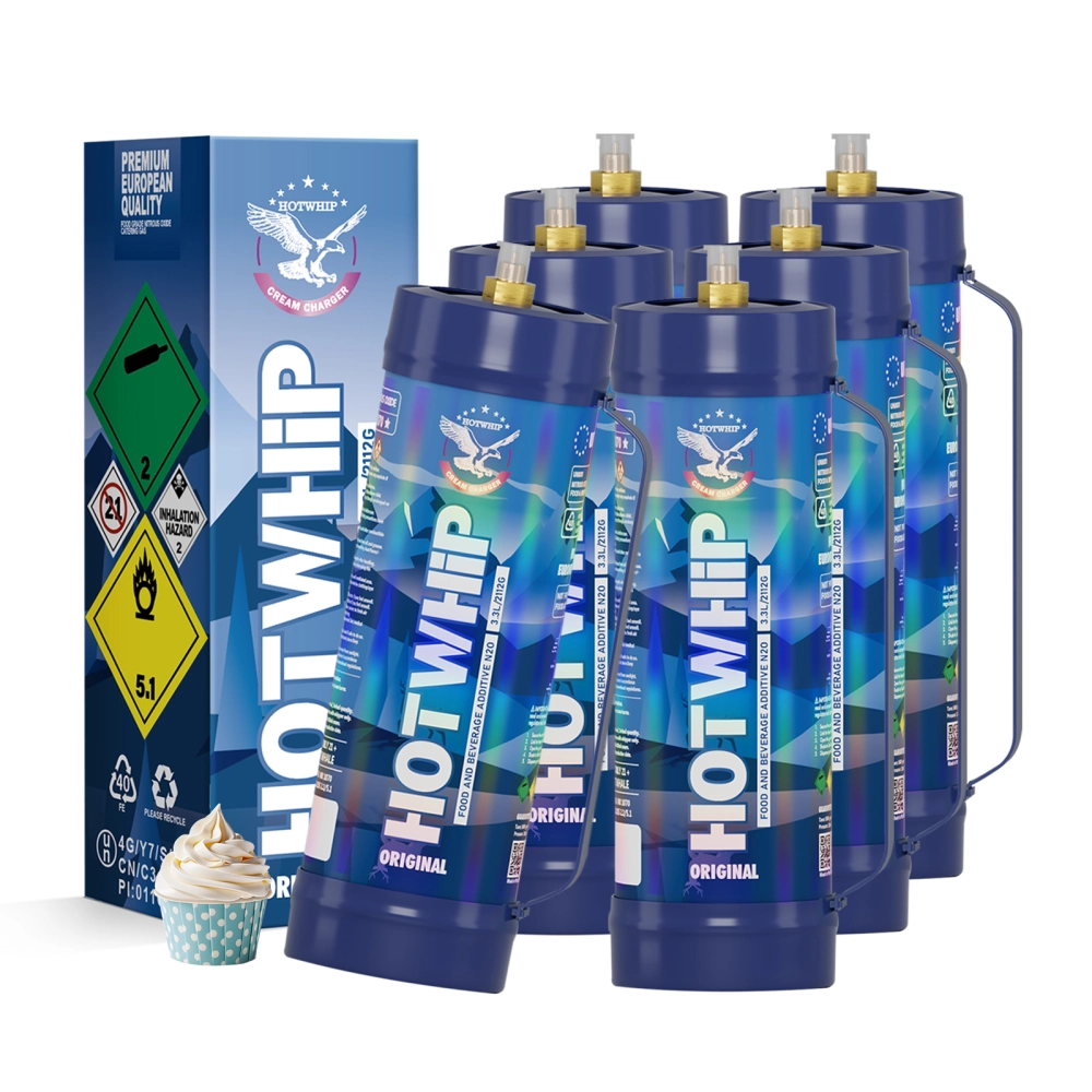 Hotwhip Whipped Cream Charger 3.3L/2112g Food Grade Tanks (Original ...
