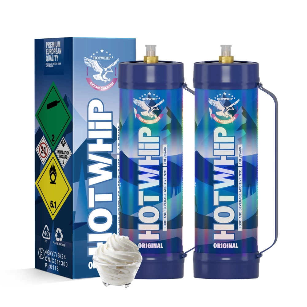 Hotwhip Food Grade 4.0L/2560g N2O Tank for Whipped Cream Chargers ...