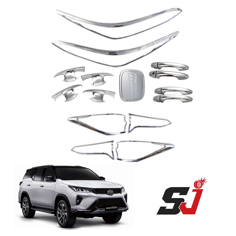 Car Body Chrome Kit for Toyota Fortuner Accessories|sjcar.net