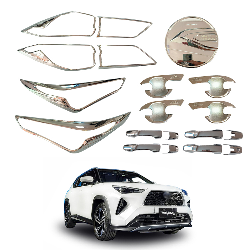 Factory Custom Car Chrome Kits Body Trim Garnish Set for Toyota Yaris ...