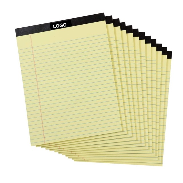 Custom lined notepads