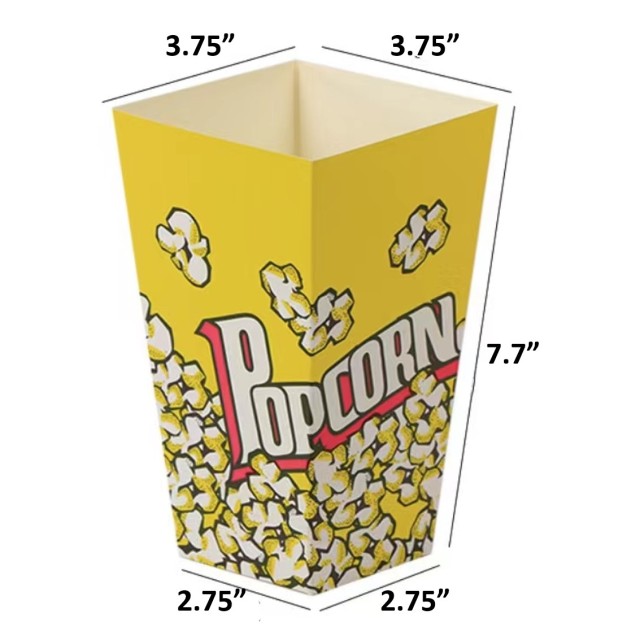46oz Greaseproof folding movie theater Popcorn Paper Box